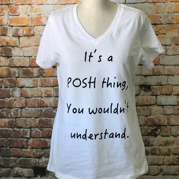 Tops | Its A Posh Thing V Neck Tshirt | Poshmark